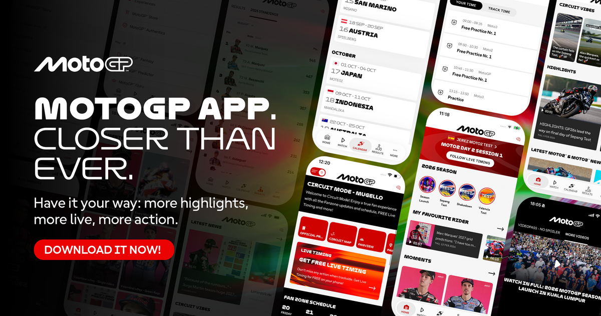 Un’App. Ogni giro. L’esperienza ufficiale della MotoGP™