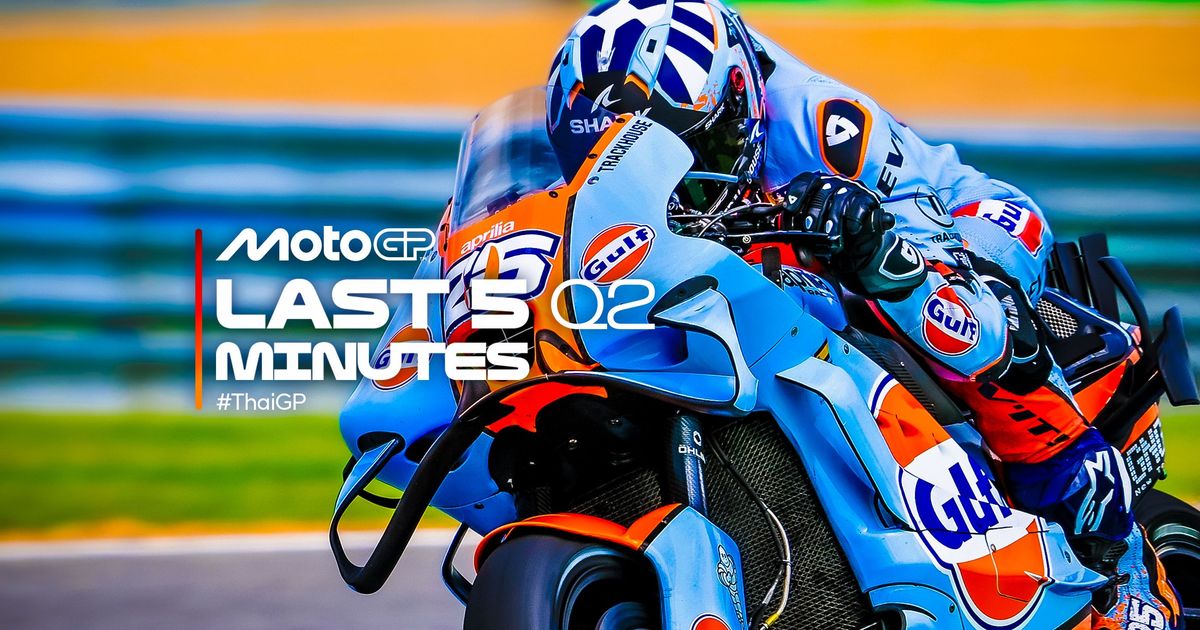 LAST 5 MINS: Aprilia steal the Q2 show despite late crash