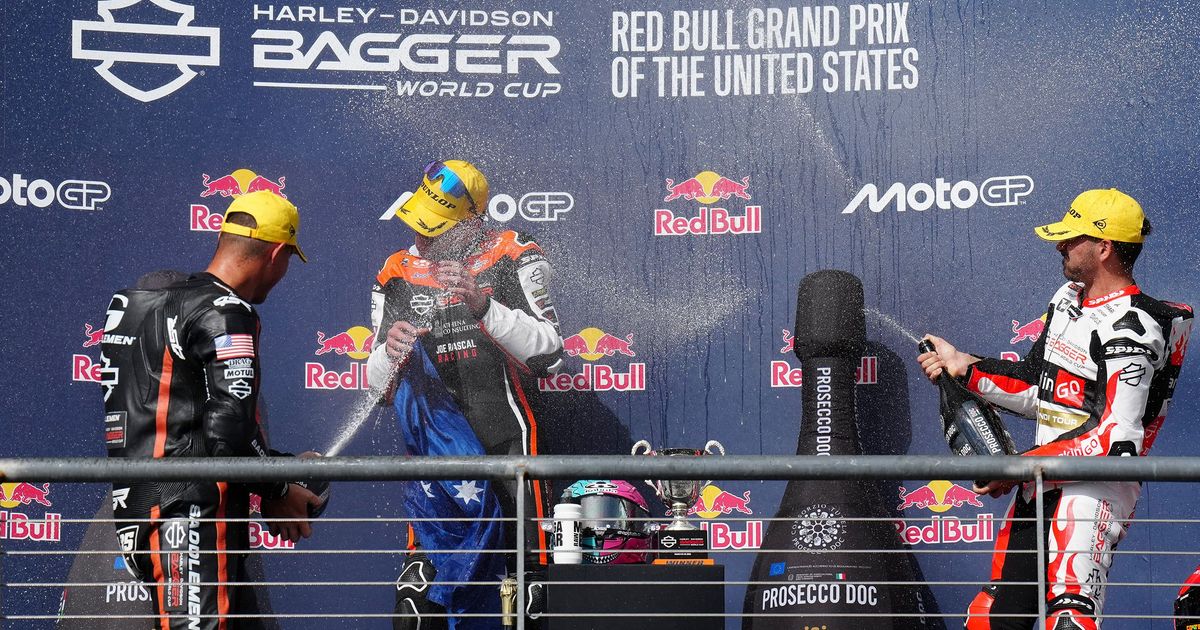 Bagger World Cup: Podium reaction from Race 1