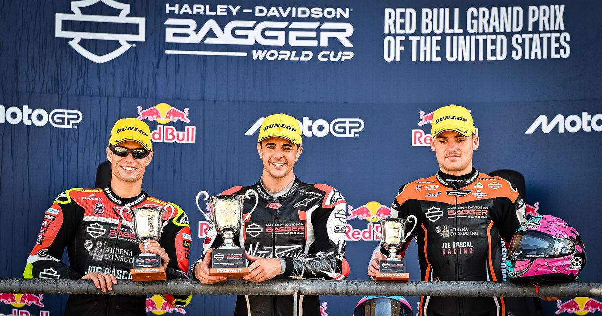 Bagger World Cup: Podium reaction from Race 2