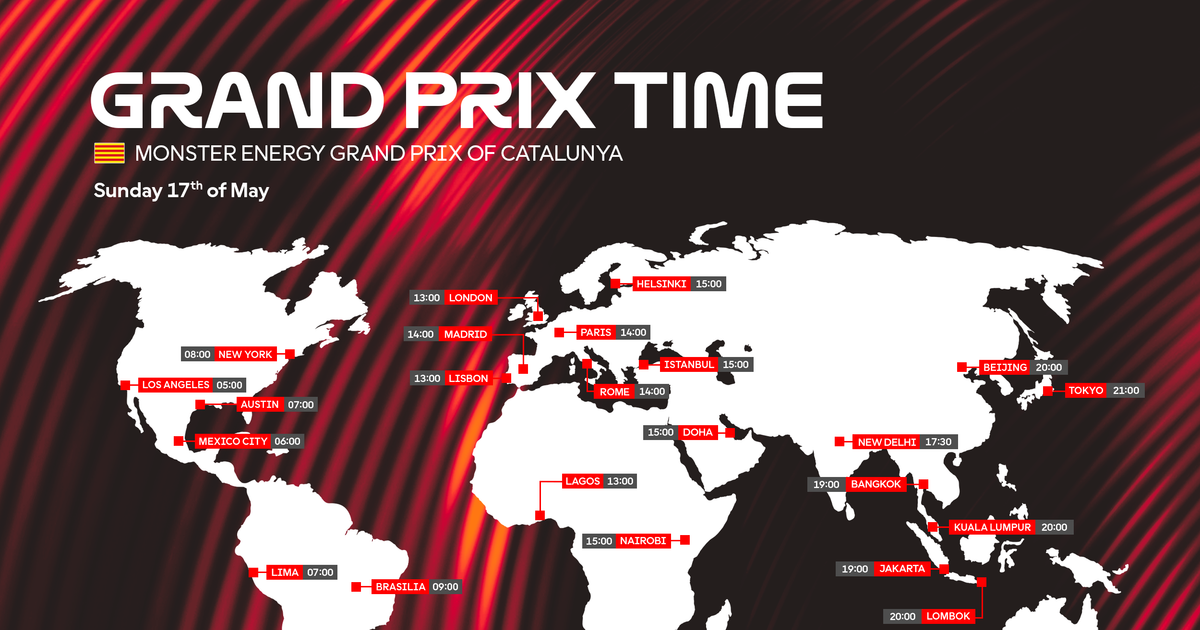 Le programme complet du GP de Catalogne