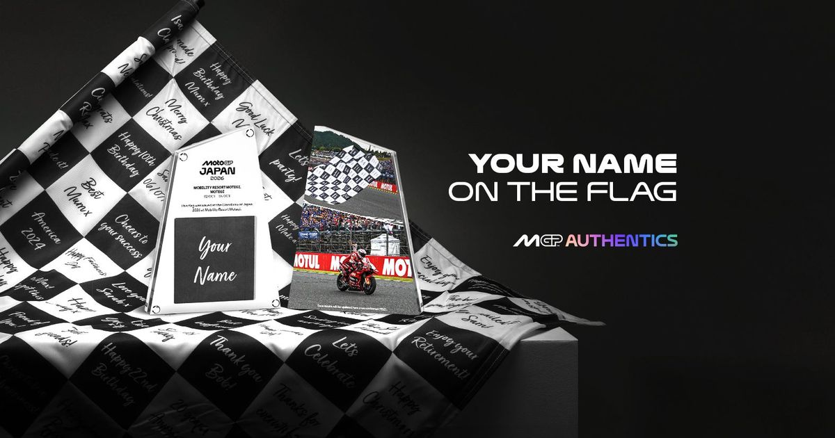 Watch the race or be part of it? The story behind the MotoGP™ chequered ...