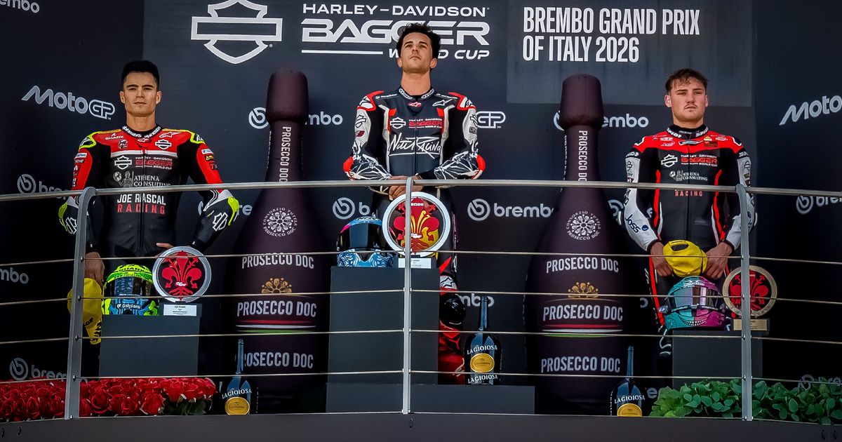 Bagger World Cup Round 2: Podium reaction from Race 1