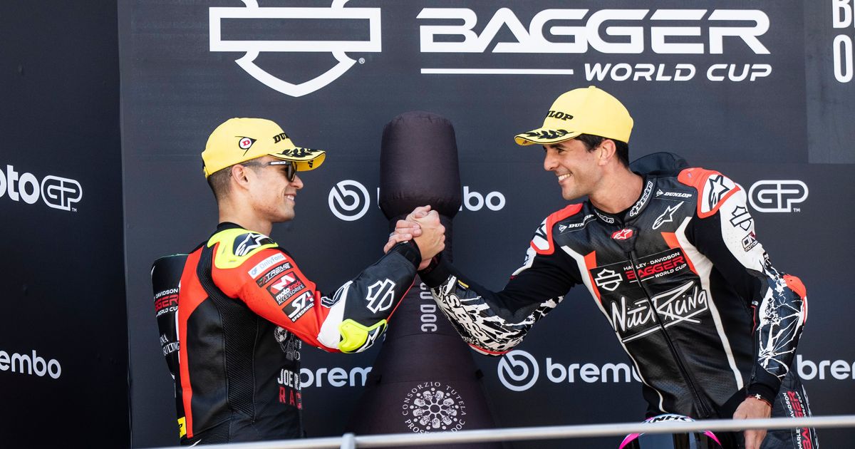 Bagger World Cup: Podium reaction from Race 2 in Italy