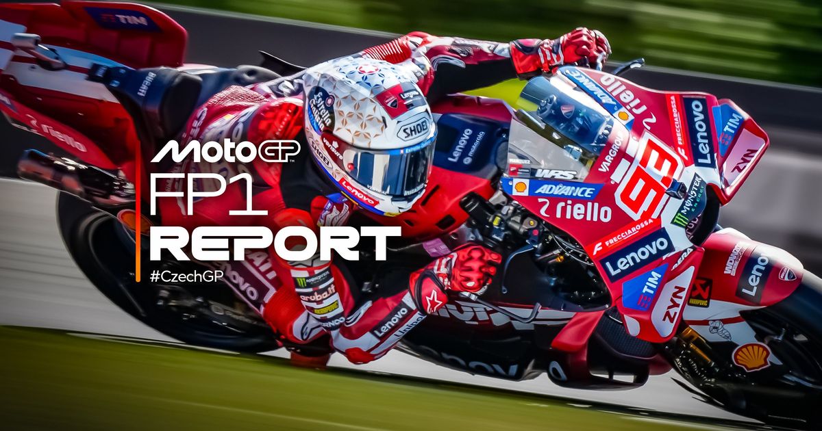 Marc Márquez rast im FP1 auf Platz 1, Bezzecchi 16.